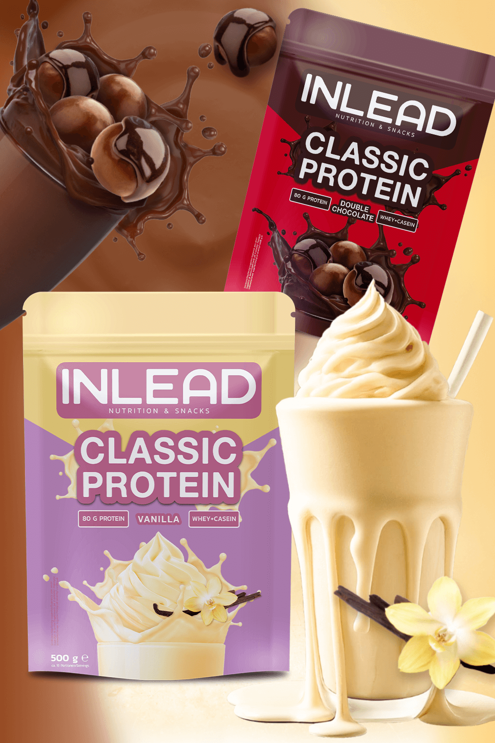 Inlead Classic Protein 500g-Vanilla, 22,95